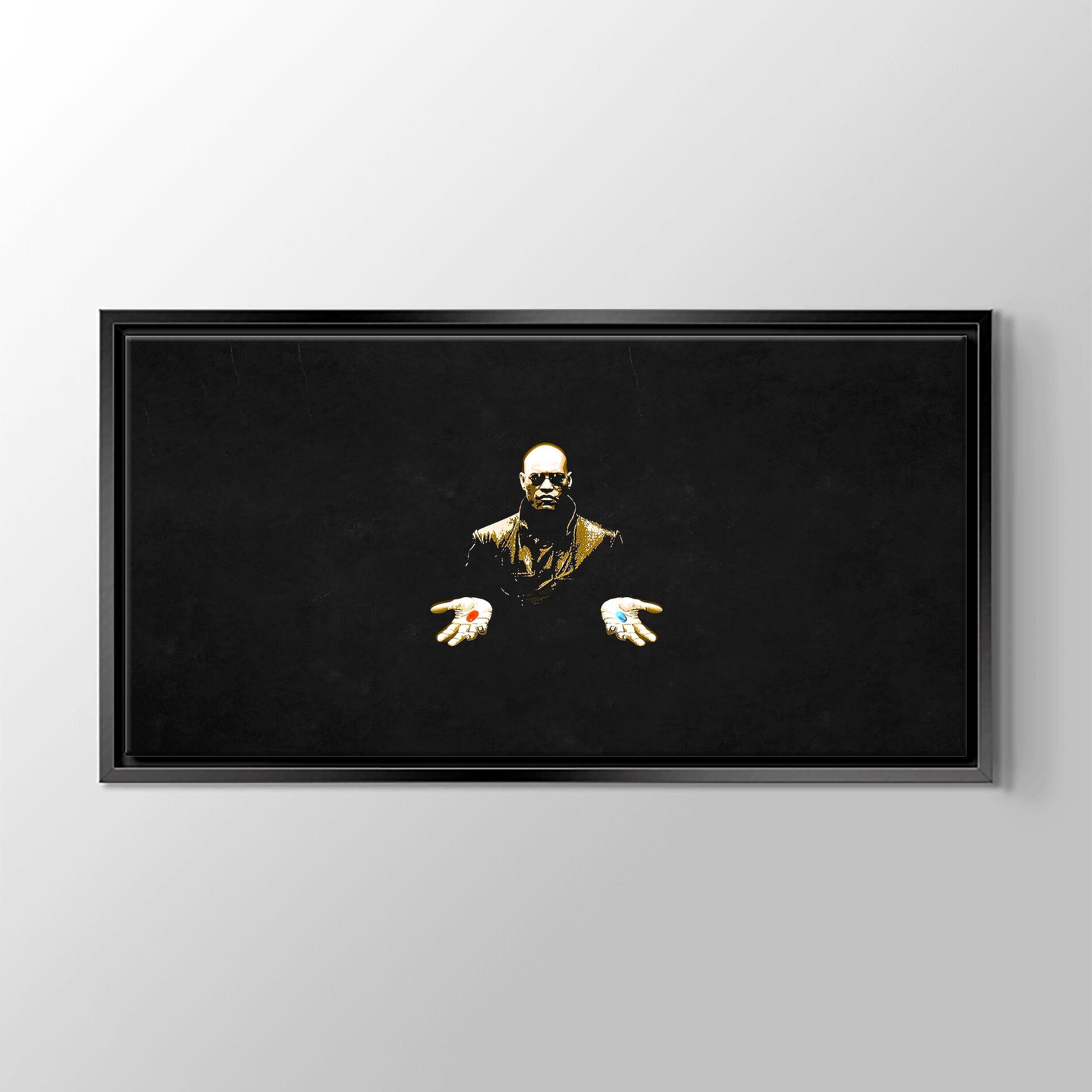 Matrix Morpheus Red Pill or Blue Pill Print on Canvas Wall Art Painting ...