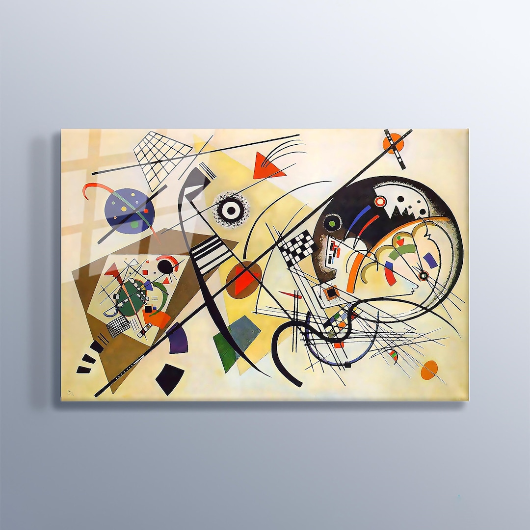 Wassily Kandinsky Transverse Line 1923 Tempered Glass Wall Art Famous ...