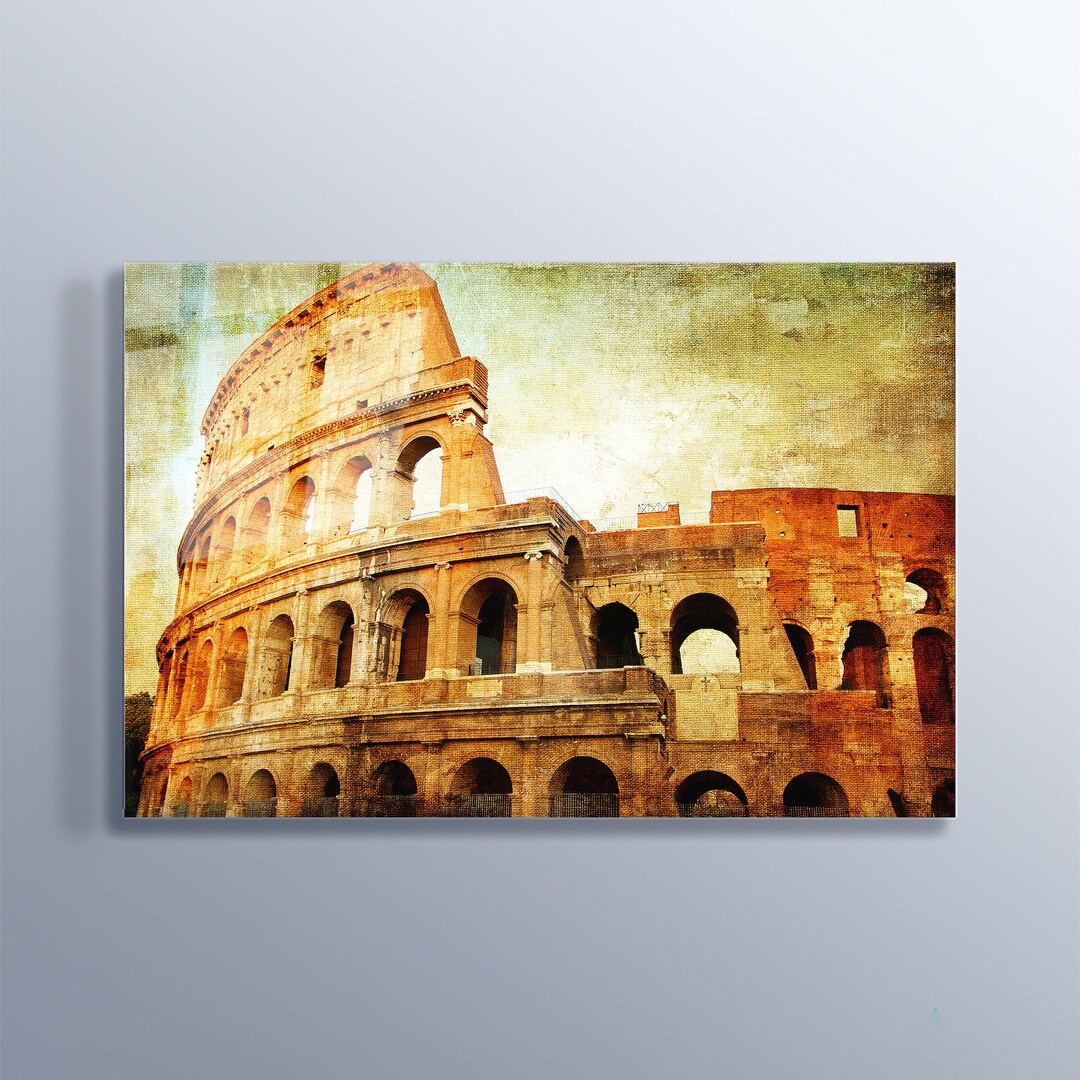 Rome Colosseum Historical Wall Art Home Decoration High Quality Print ...