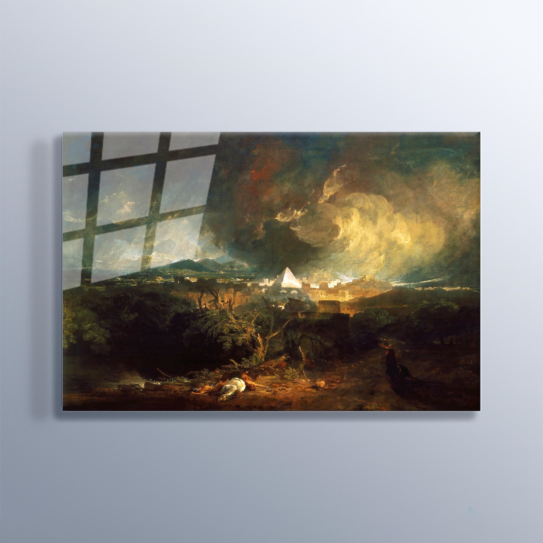 The Fifth Plague of Egypt Print on Tempered Glass Wall Art Historical ...