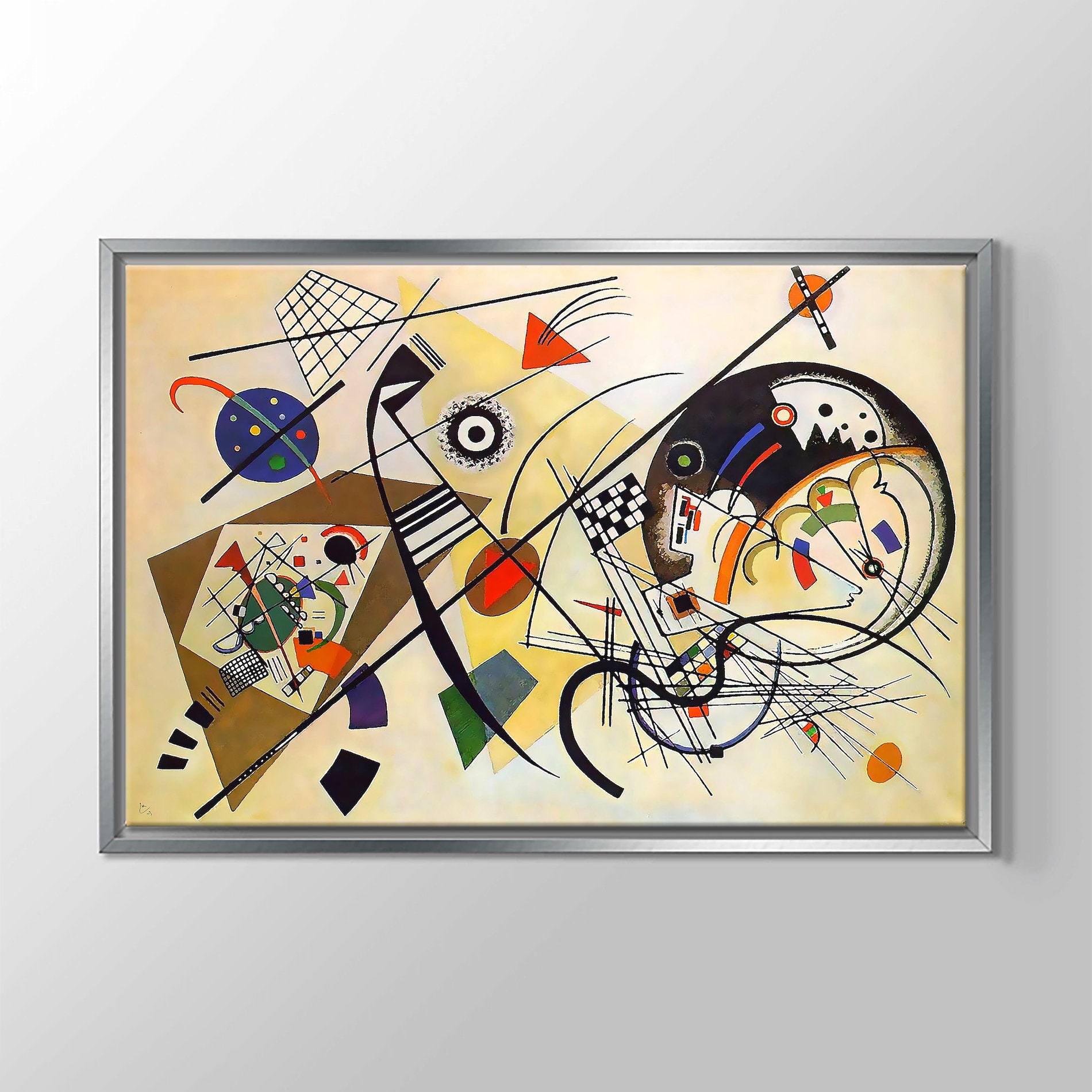Wassily Kandinsky Transverse Line 1923 Canvas Wall Art Famous Fine Arts ...