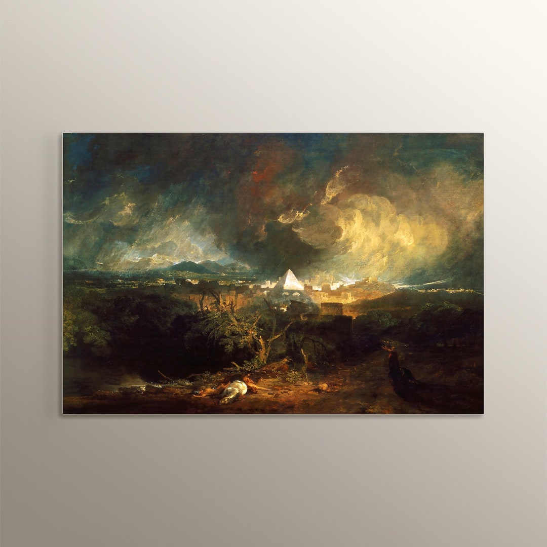 The Fifth Plague of Egypt Print on MDF Wall Art Historical Paintings ...