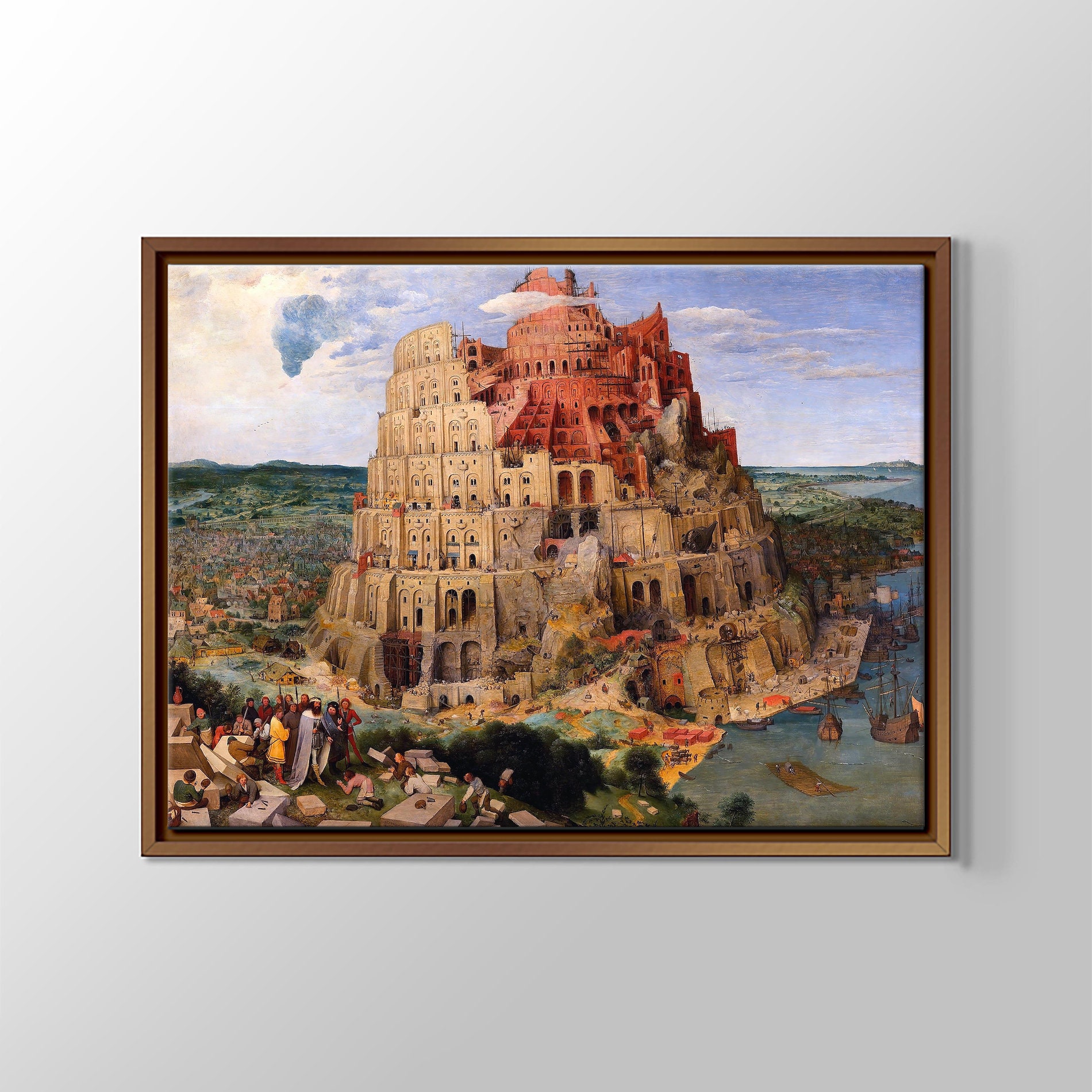 The Tower of Babel Wall Art Canvas Print Painting by Pieter - Etsy