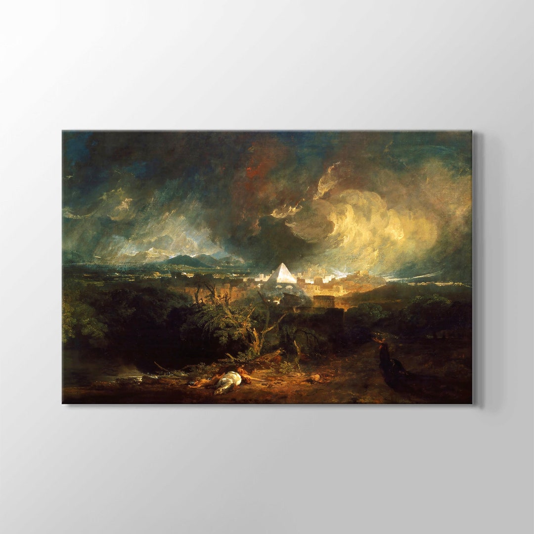 The Fifth Plague of Egypt Print on Canvas Wall Art Historical Paintings ...