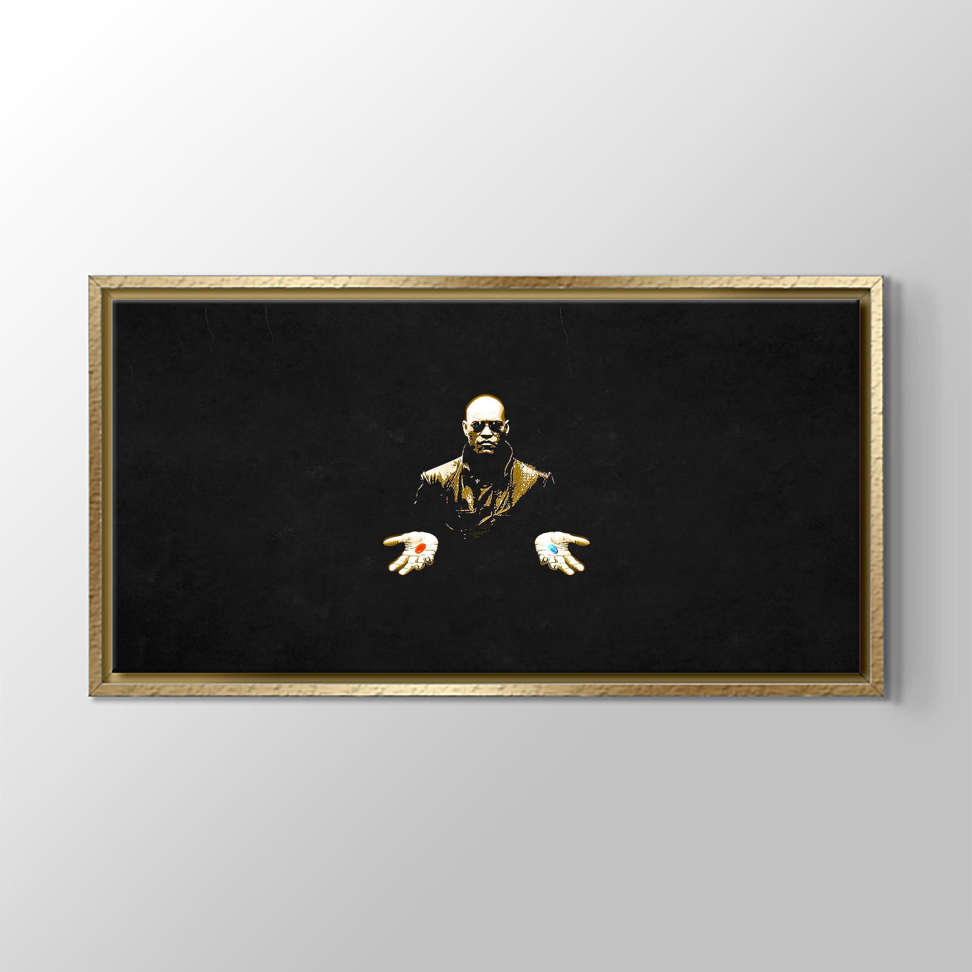 Matrix Morpheus Red Pill or Blue Pill Print on Canvas Wall Art Painting ...