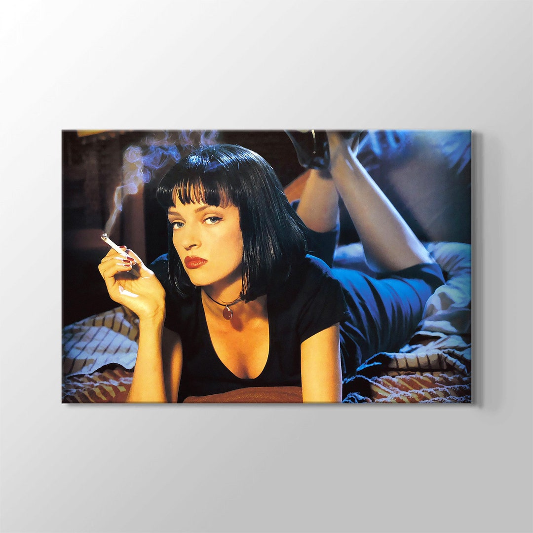 Pulp Fiction - Mia Wallace Movie Character Poster Wall Art Home ...