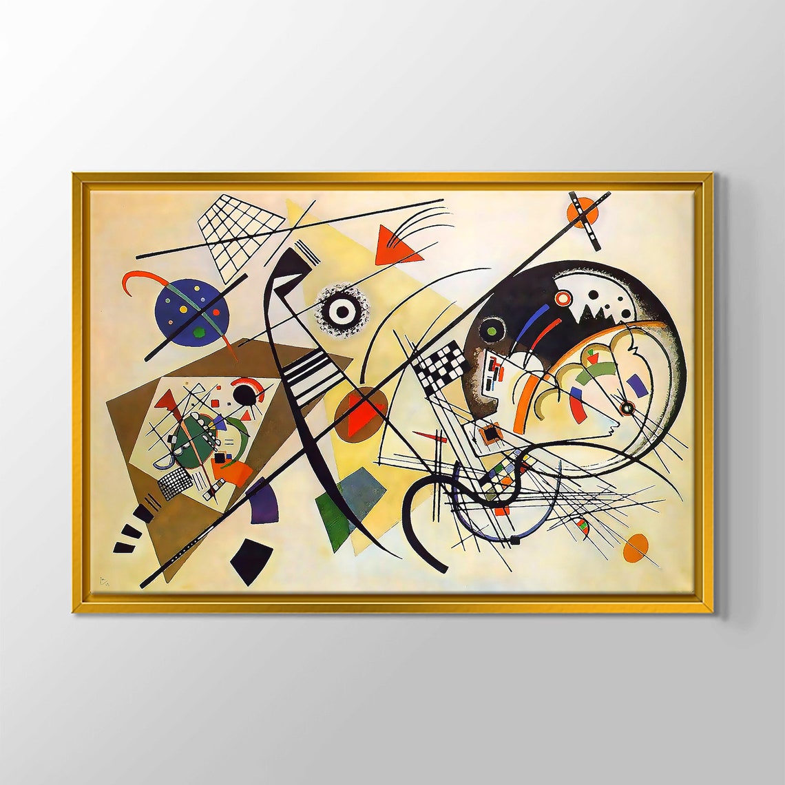 Wassily Kandinsky Transverse Line 1923 Canvas Wall Art Famous Fine Arts ...