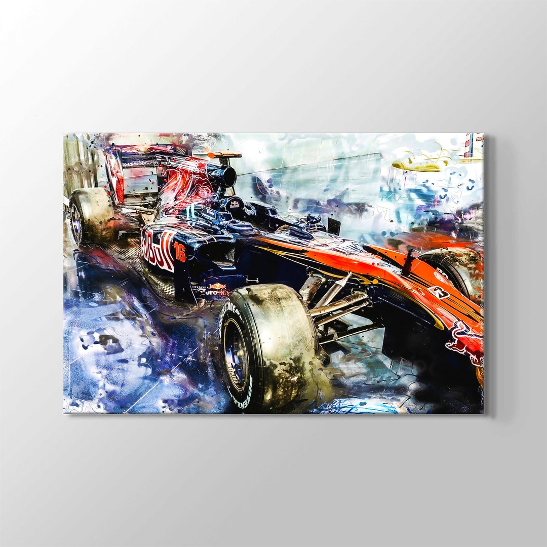 Formula 1 Racing Theme Wall Art Home Decoration High Quality Print on ...