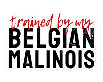 CAUTION Live Maligator Sticker Decal / Belgian Malinois / - Etsy