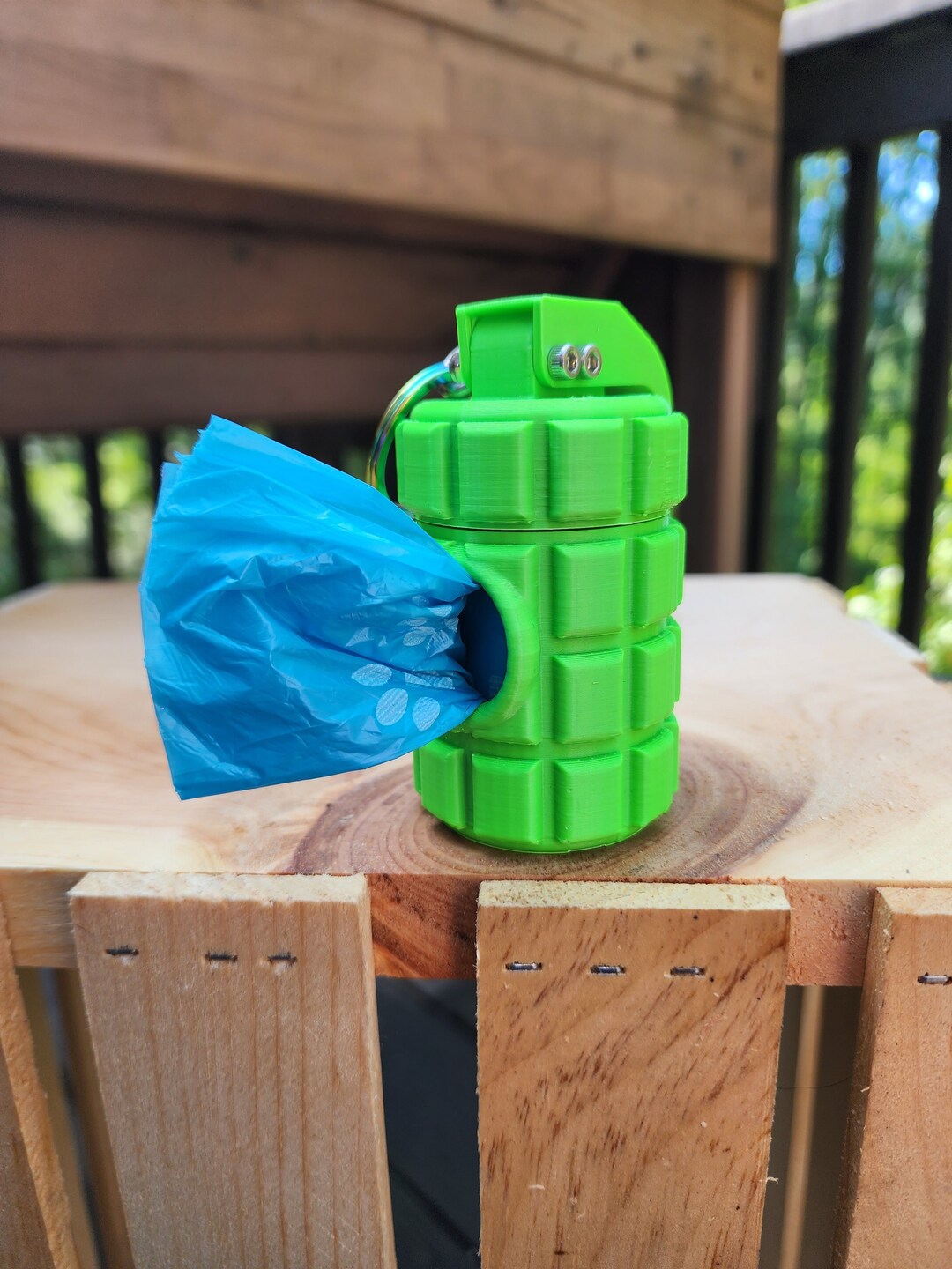 Grenade Poop Bag Holder, Dog Waste Bag Dispenser, Dookie Bomb, K9 ...