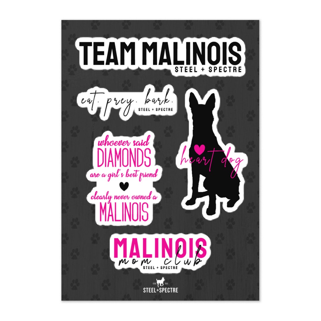 Belgian Malinois Sticker, Belgian Malinois Decal, Malinois Mom ...