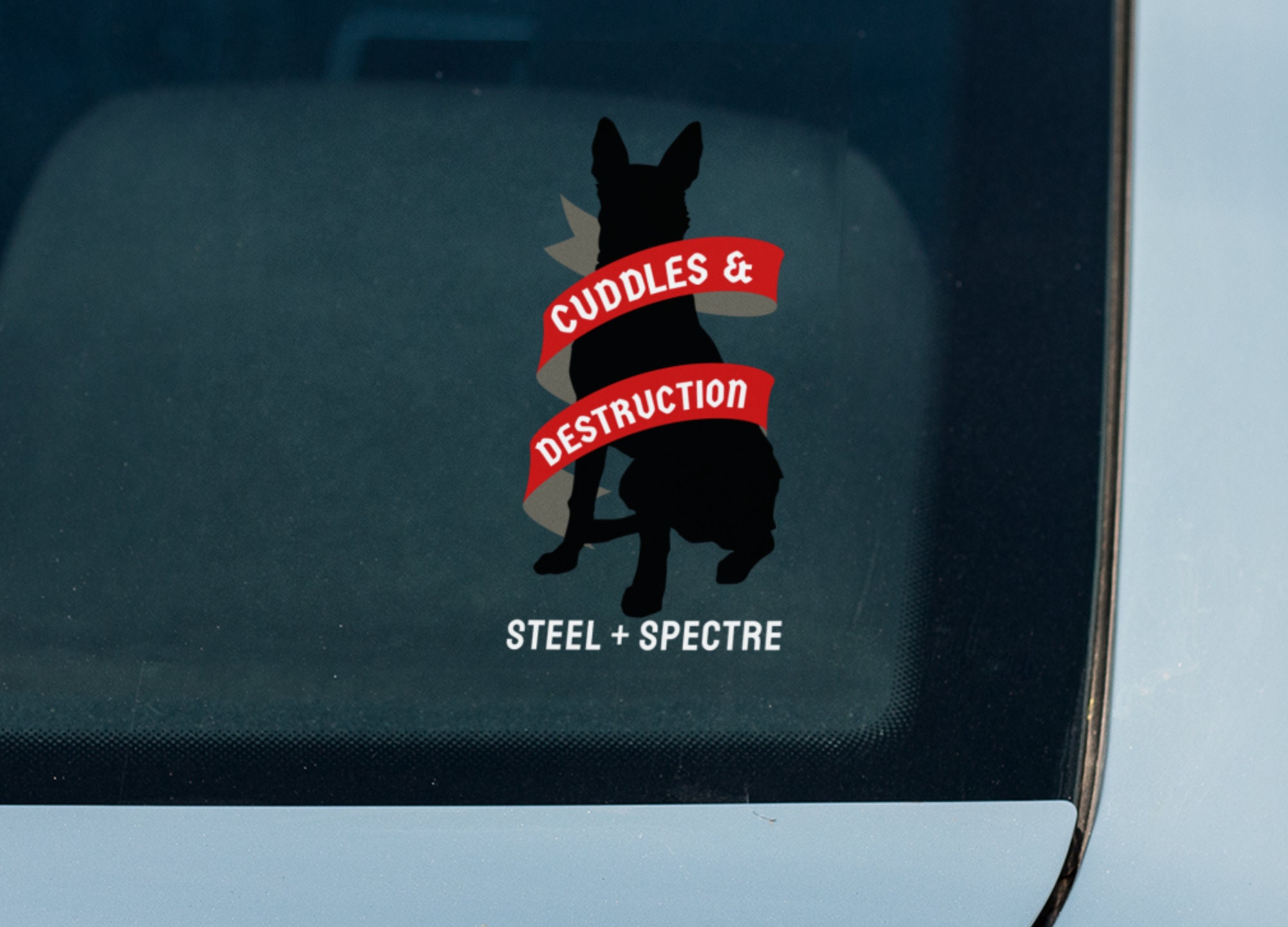 Belgian Malinois Car Sticker, Dog Handler Gift, Maligator Decal ...