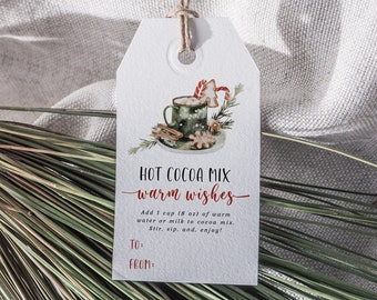 Christmas Gift Tags Snowman Soup Hot Cocoa Teacher Classroom - Etsy