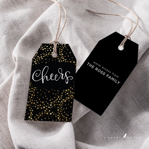 New Year's Gift Tag Template Printable New Year's | Etsy