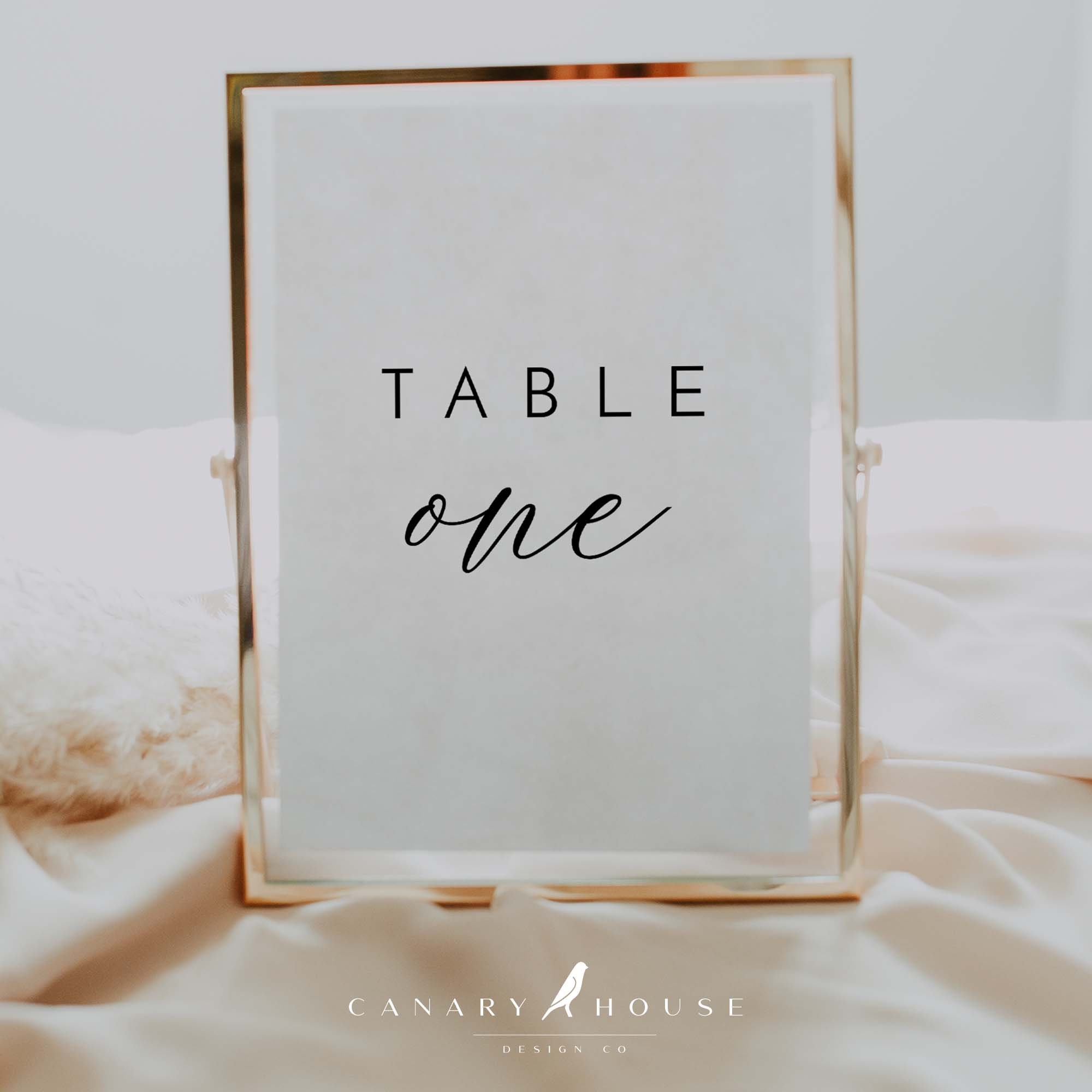 Elegant Wedding Table Numbers, Modern Wedding Table Number, Editable ...
