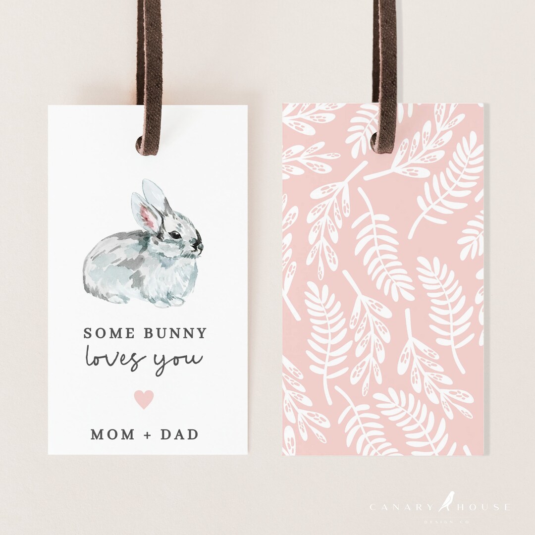 Easter Gift Tag Template, Printable Easter Favor Tag, Editable Easter ...