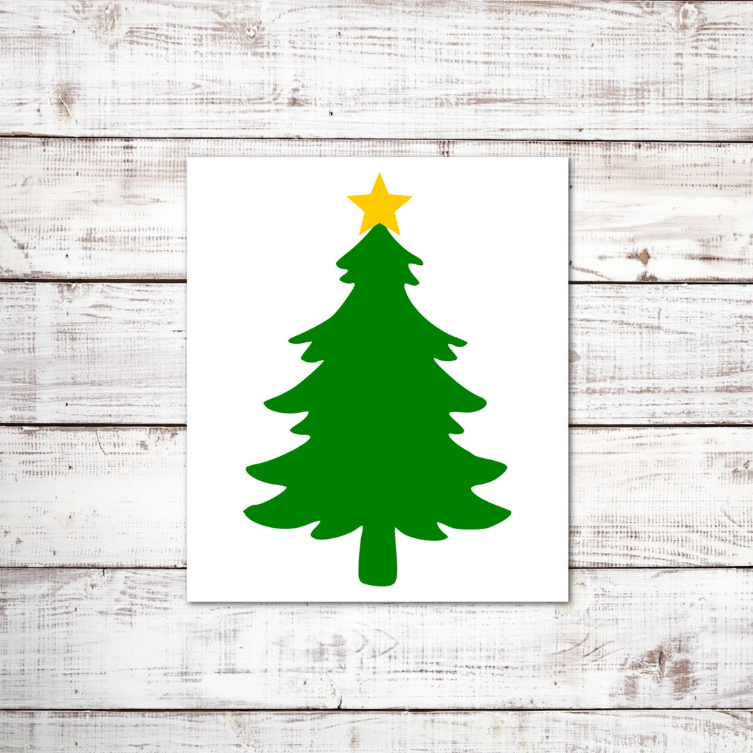 Christmas Tree Vinyl Decal: DIY Holiday Decor - Etsy