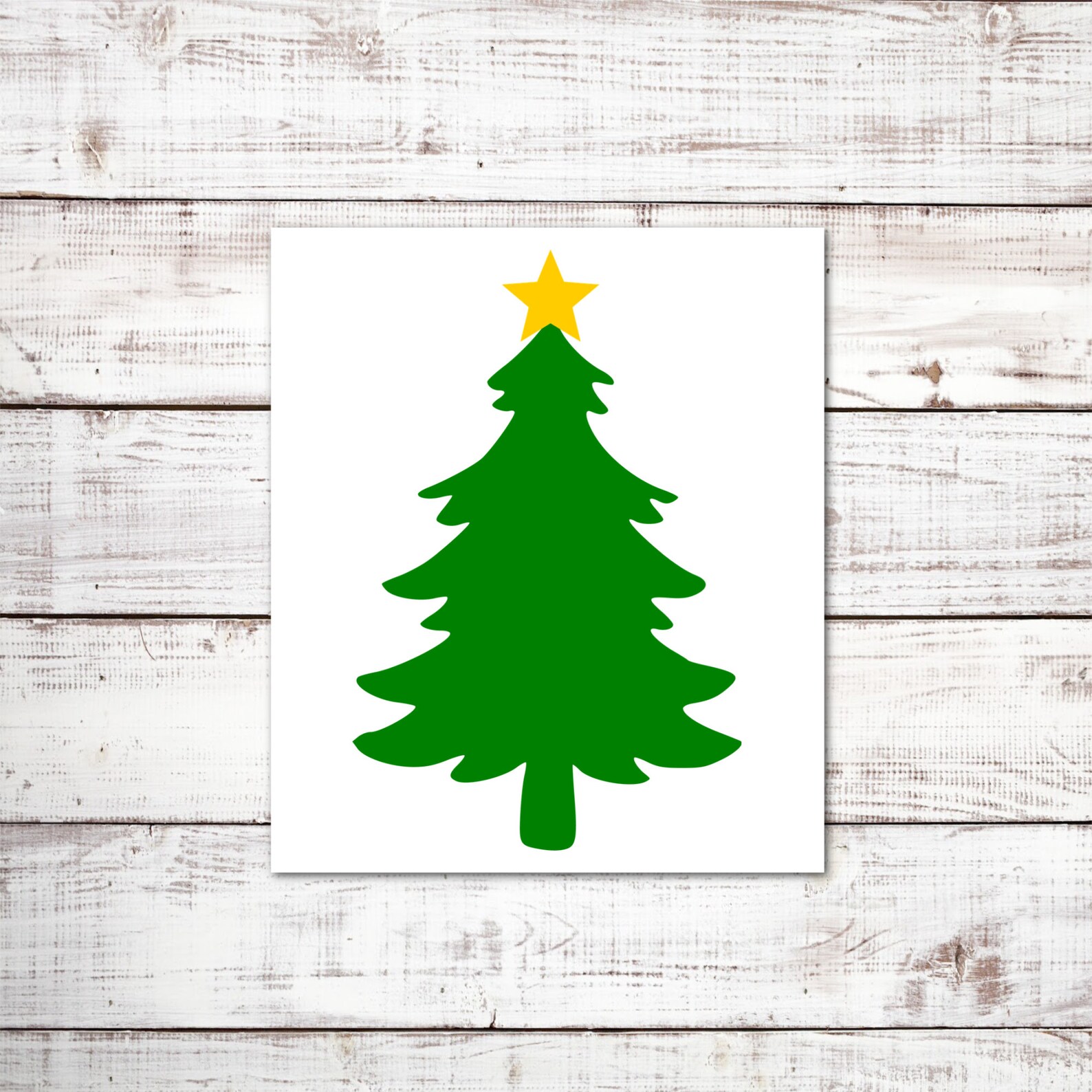 Christmas Tree Vinyl Decal: DIY Holiday Decor - Etsy