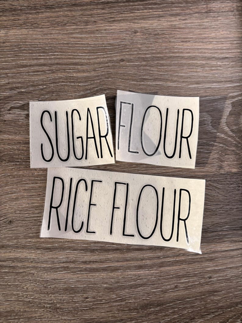 Custom Pantry Vinyl Decals: Rae Dunn Inspired Kitchen Labels - Etsy