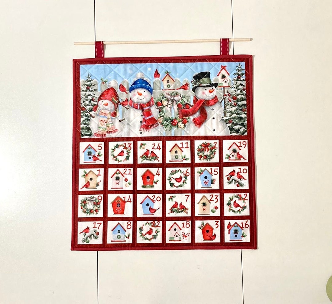 Snowman Advent Calendar for Christmas Countdown - Etsy