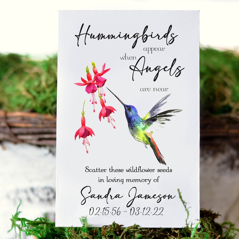 Hummingbird Memorial - Etsy