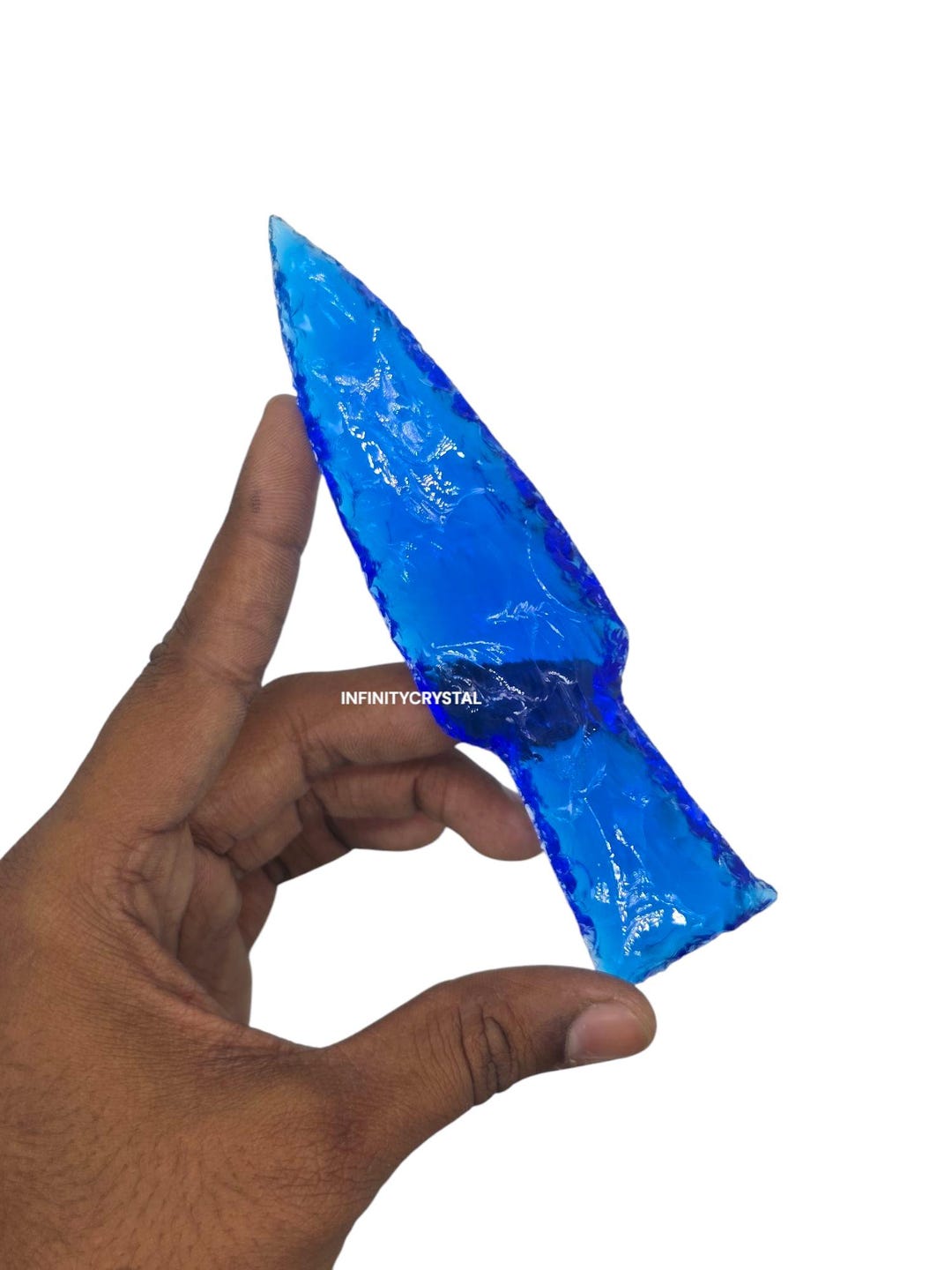 Blue Obsidian Glass Knife: Handcrafted Crystal Dagger, Energy Healing ...