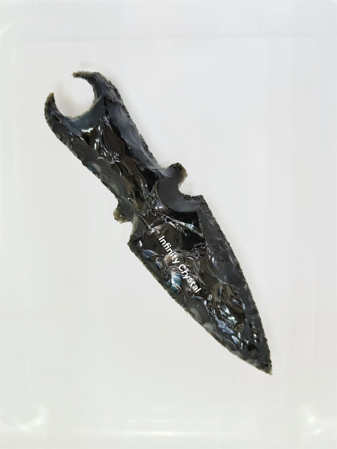 Black Obsidian Knife 5.5–6” | Crystal Blade | Hand-carved Obsidian ...