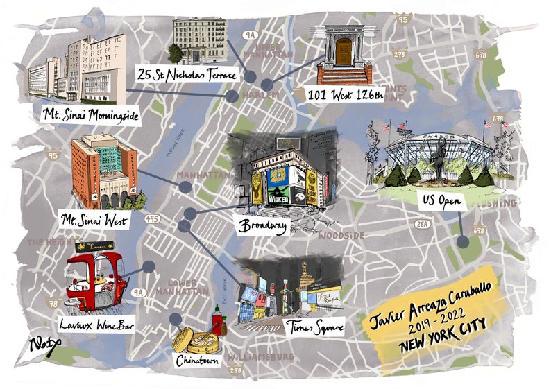 PRINTED Personalised Inky Memory Maps Custom Map - Etsy