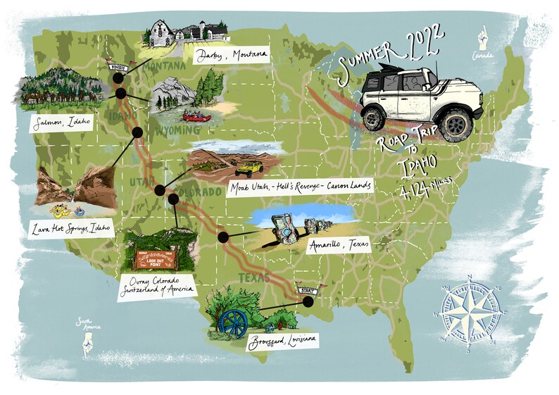 PRINTED Personalised Inky Memory Maps Custom Map - Etsy