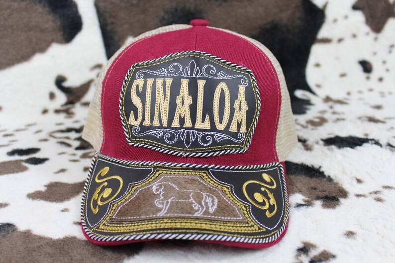 Sinaloa Gorra Vaquera, Charro Mesh Trucker Cap, Mexico - Etsy