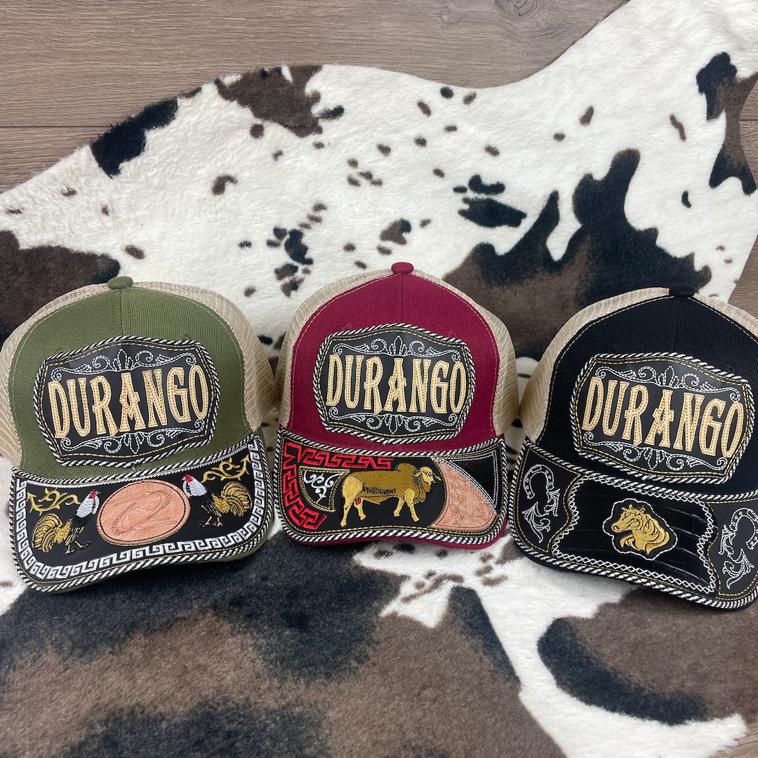 Durango Gorra Vaquera, Charro Mesh Trucker Cap, Mexico - Etsy
