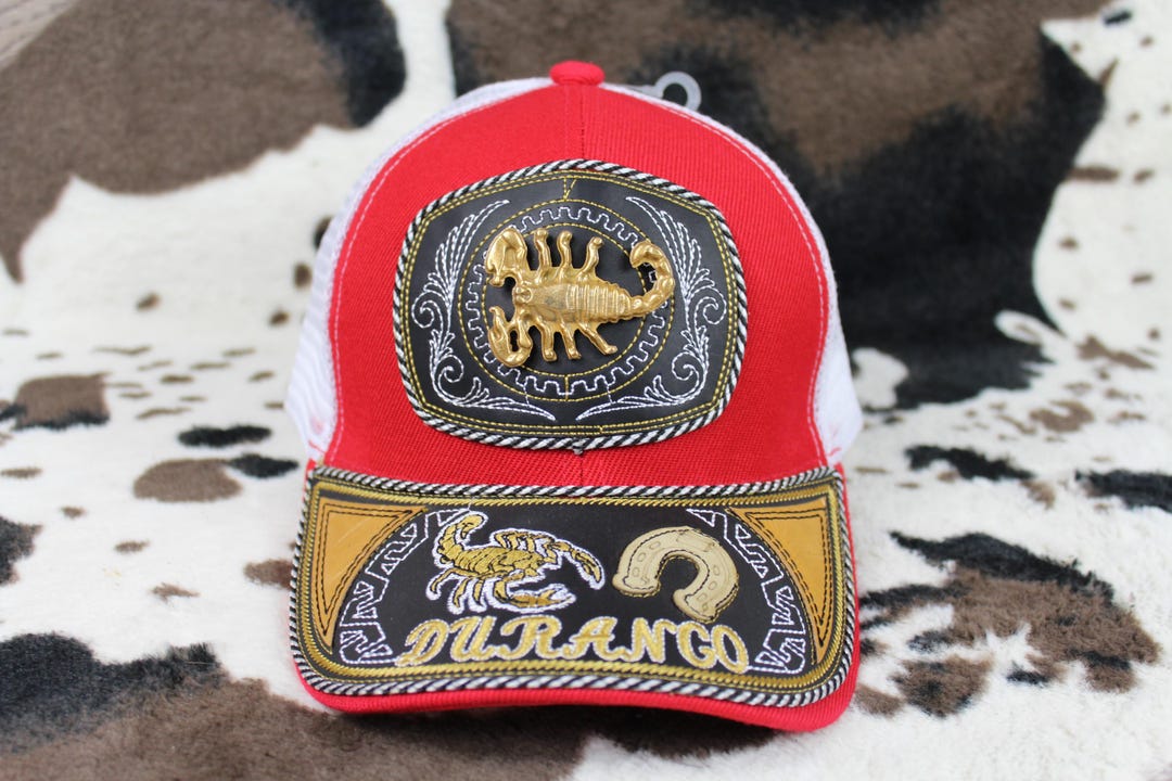 Durango Gorra Vaquera, Charro Mesh Trucker Cap, Mexico - Etsy