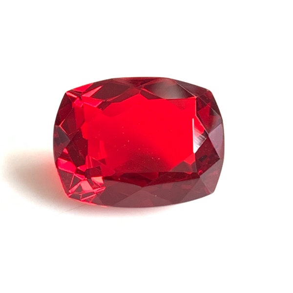 Lab Created Ruby Necklace - Etsy