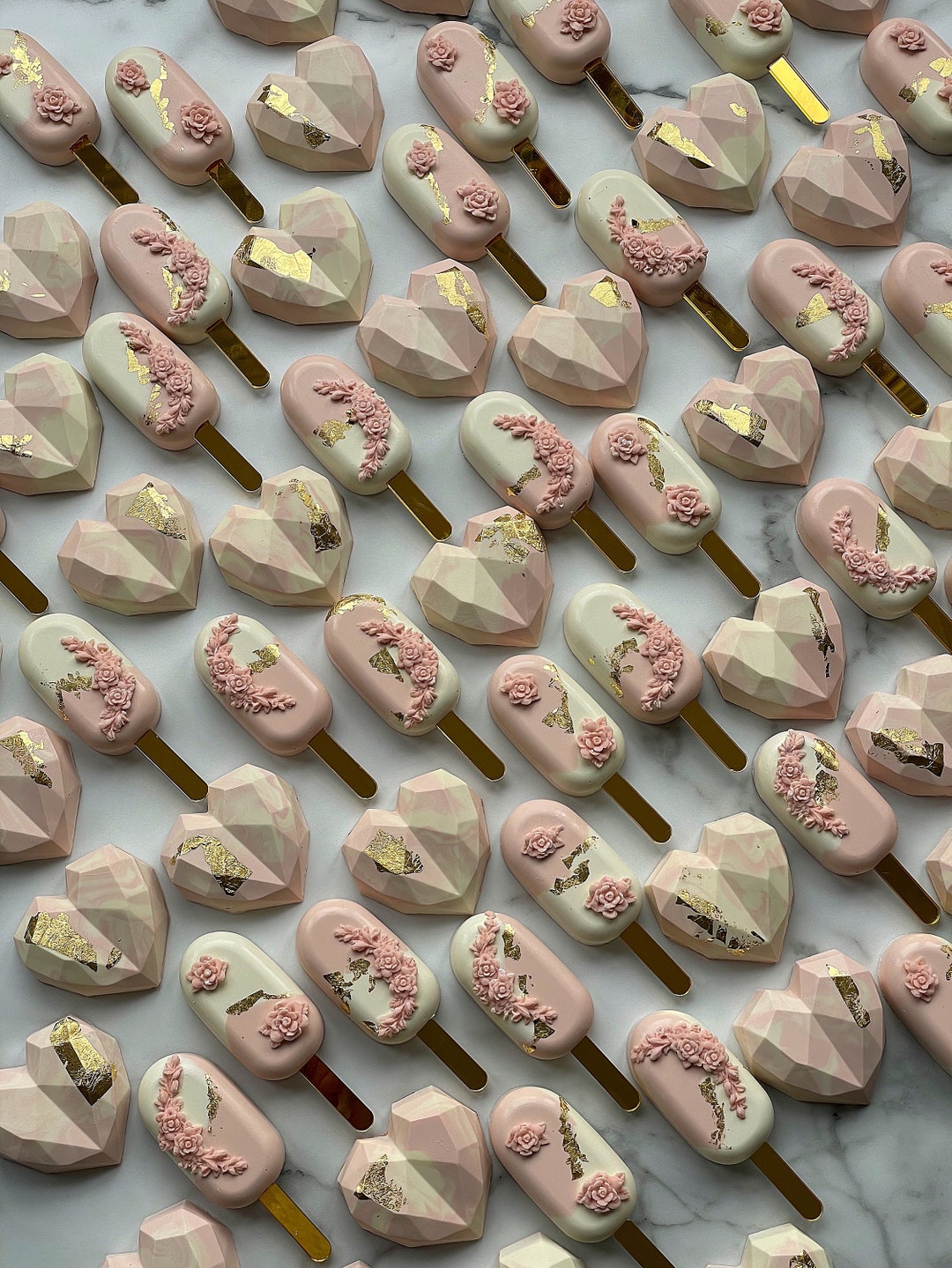 Luxury Wedding/birthday/party CAKESICLES/CAKE POPS Favours Personalised ...