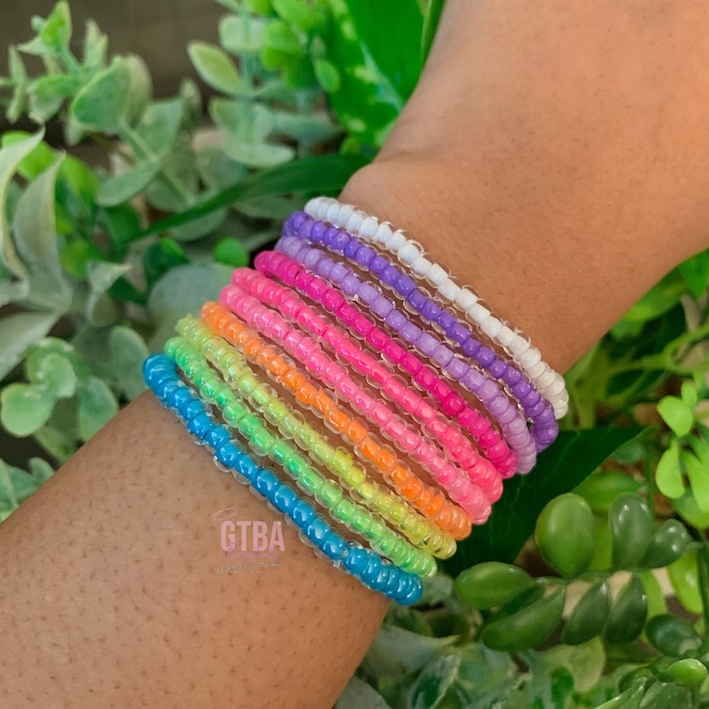 Colorful Seed Bead Bracelet Neon Seed Bead Bracelet Neon - Etsy Colorful Seed Bead Bracelet Neon Seed Bead Bracelet Neon - Etsy