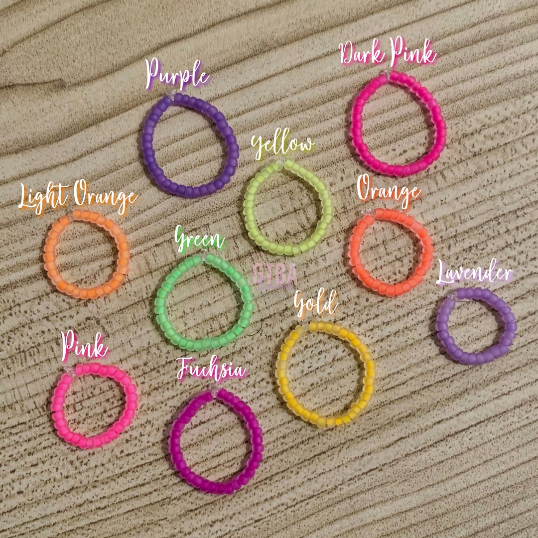 Colorful Seed Bead Rings, Neon Seed Bead Ring, Dainty Beaded Ring ... Colorful Seed Bead Rings, Neon Seed Bead Ring, Dainty Beaded Ring ...
