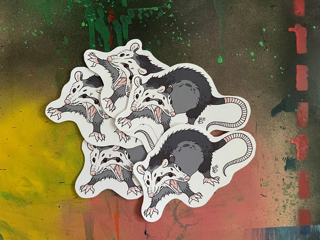 Double Headed Possum Sticker - Etsy