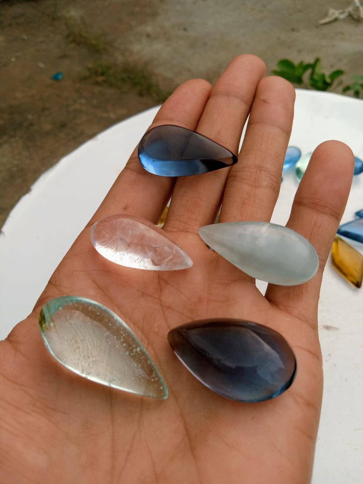 21 Pcs 6 Gr 10 Gr Andara Crystals Mix Colors Full Polished - Etsy