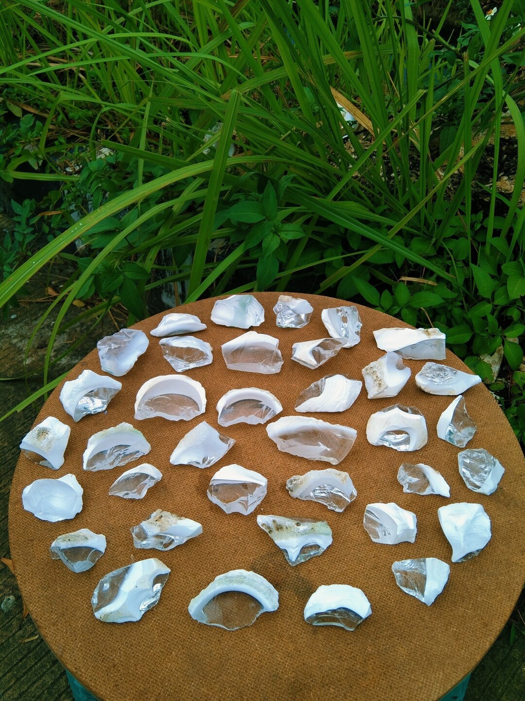 36 Pcs//1020 Gr (9 Gr - 46 Gr) Andara Crystals Monatomic Clear White ...