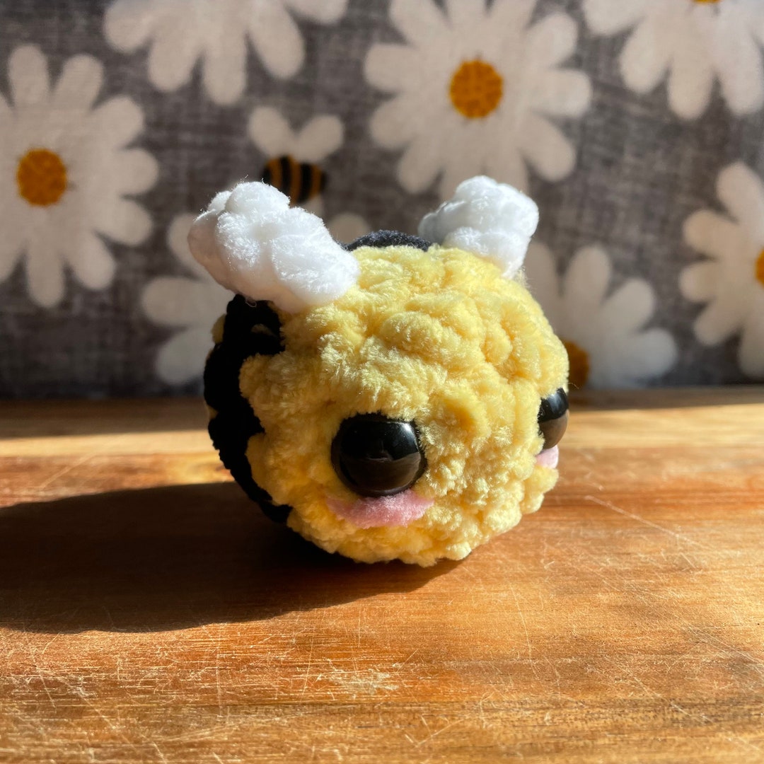 Mini Yellow Fluffy Bee Gift for Bee Lovers Fuzzy Crochet - Etsy