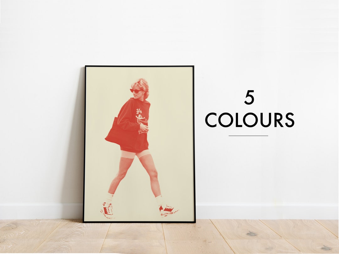 Lady Diana Posters Vintage Retro Poster Home Decor Lady Diana Art Print ...