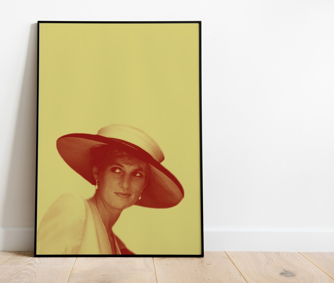 Lady Diana Posters Vintage Retro Poster Home Decor Lady Diana Art Print ...