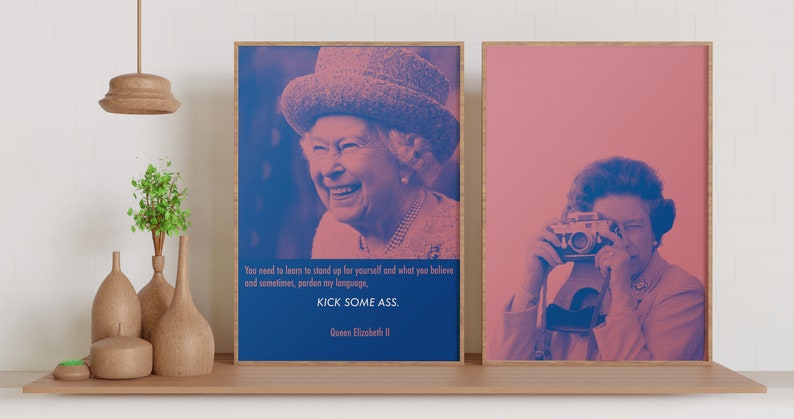 Queen Elizabeth II Pop Art Wall Decor Vintage Retro Posters Great ...