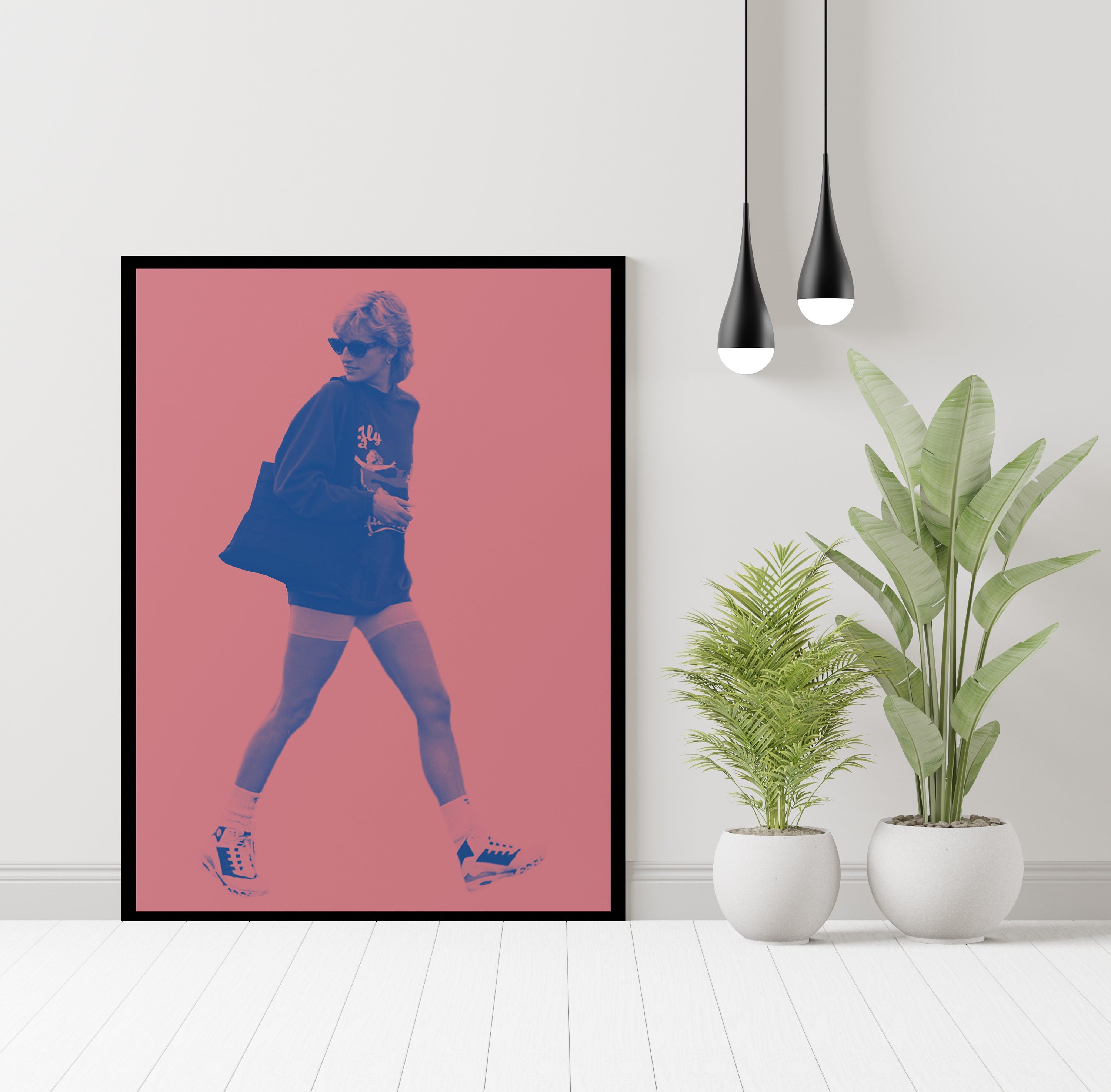 Lady Diana Posters Vintage Retro Poster Home Decor Lady Diana Art Print ...