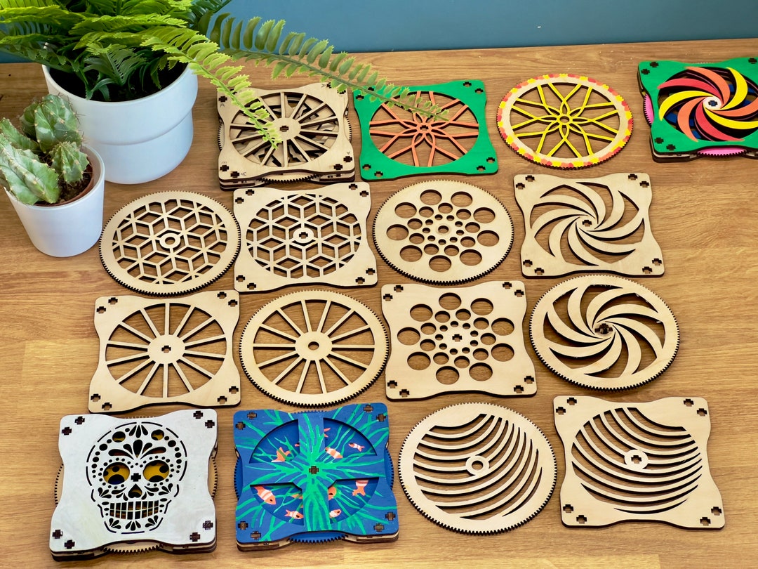 Laser Cuttable Crazy Coaster Designs - Etsy