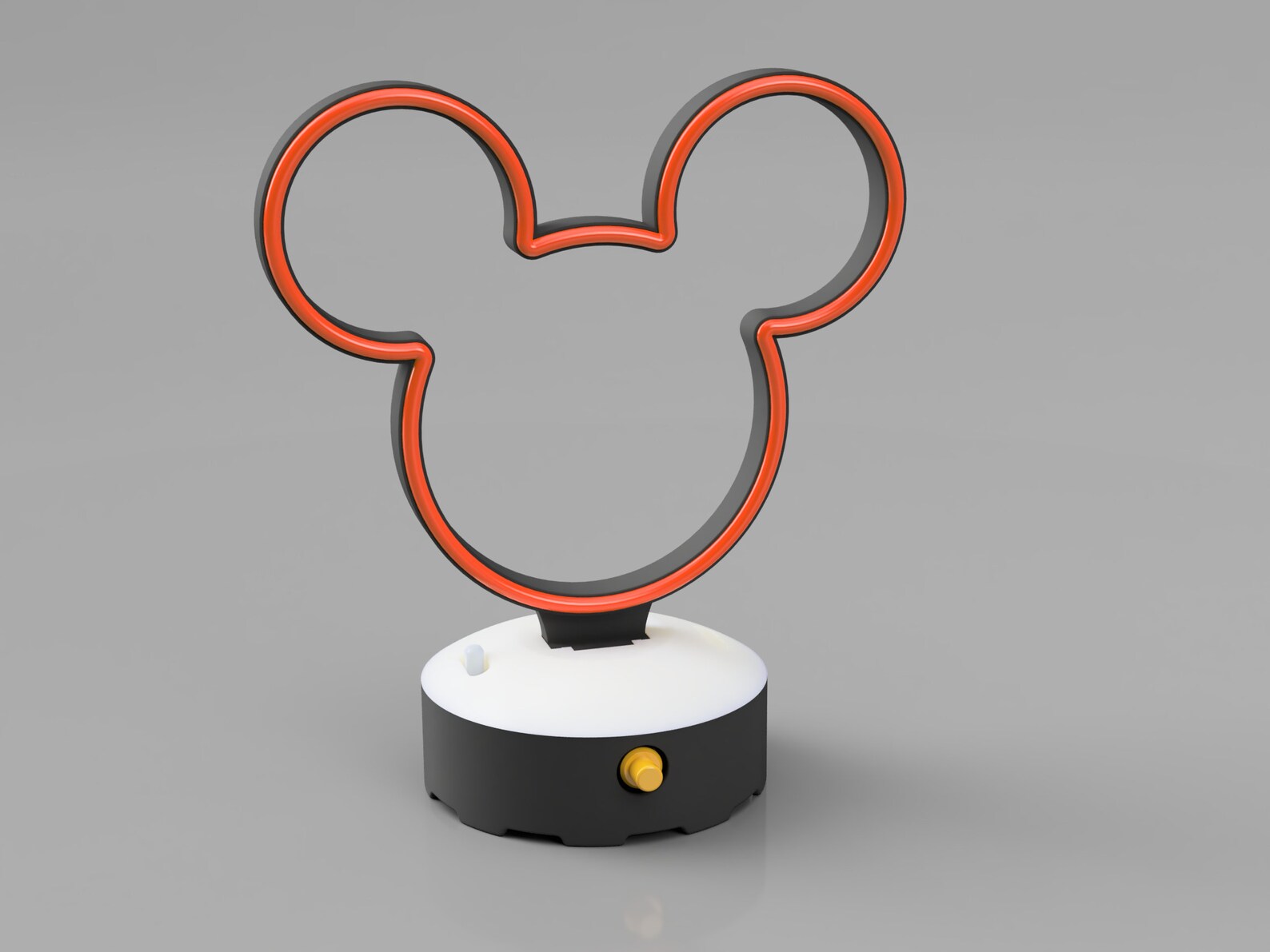 Neon Sign Mickey Mouse Shape (Instant Download) - Etsy