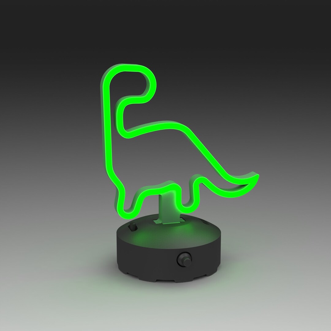 Neon Sign - Dinosaur Shape - Etsy