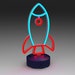 Neon Sign - Rocket Shape (standard & XL Version) - Etsy