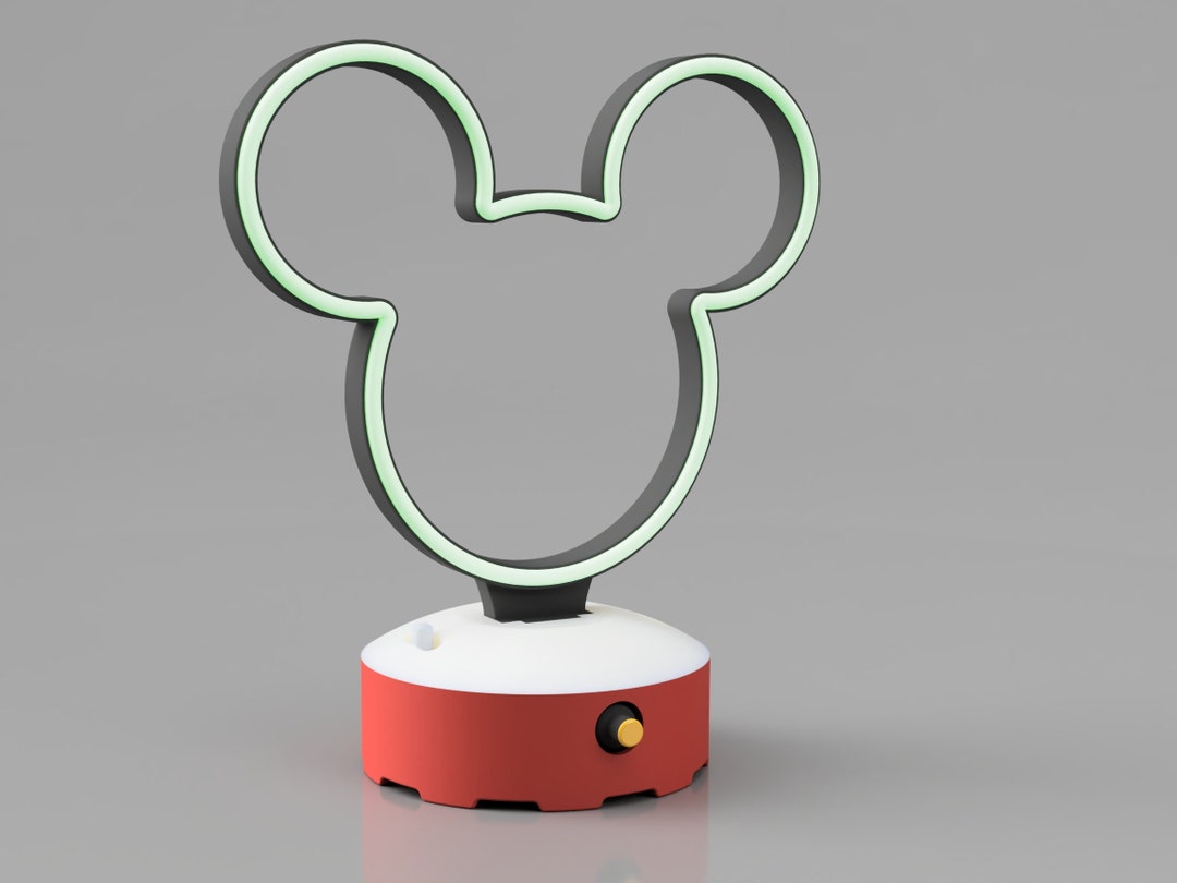 Neon Sign - Mickey Mouse Shape - Etsy