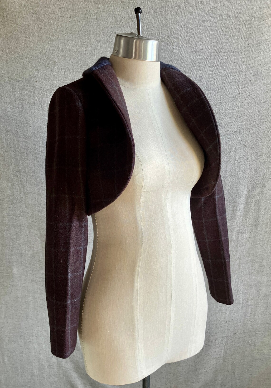 Aubrey Bolero, Designer Bolero, Formal Clothing, Outerwear, Wool Bolero ...